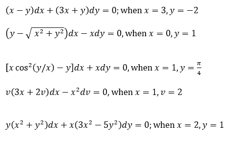 Solved DIFFERENTIAL EQUATIONS: HOMOGENOUS DEs OF ORDER | Chegg.com