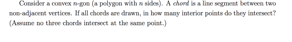 Solved Consider a convex n-gon (a polygon with n sides). A | Chegg.com