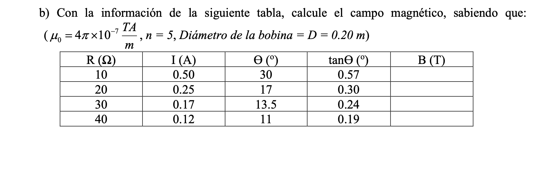 Solved 5. B. With the information in the following table, | Chegg.com