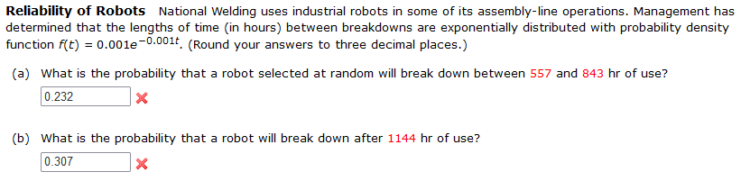 Solved Reliability of Robots National Welding uses | Chegg.com