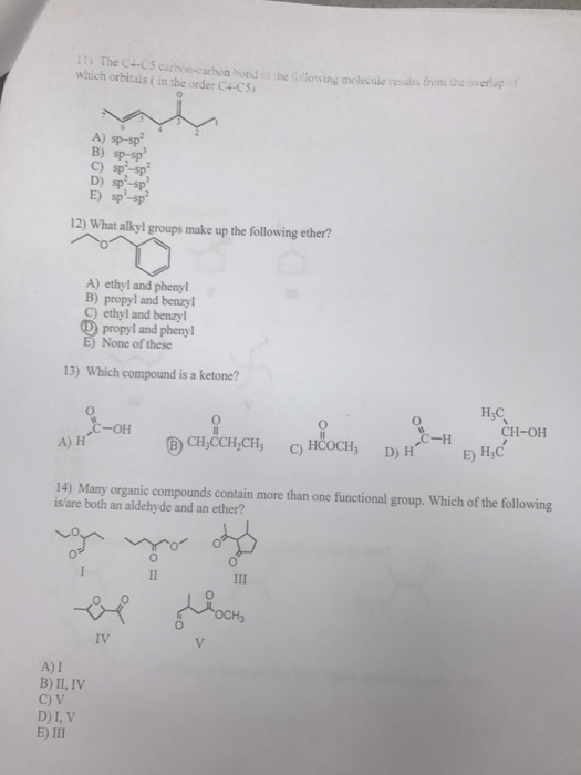 Solved What alkyl groups make up the following ether? Which | Chegg.com