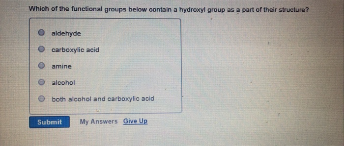 Solved Which of the functional groups below contain a | Chegg.com