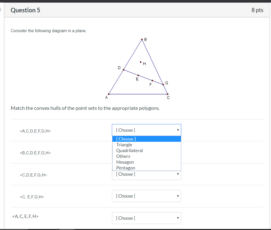 Solved Question 5 8 pts Consider the following diagram in a | Chegg.com