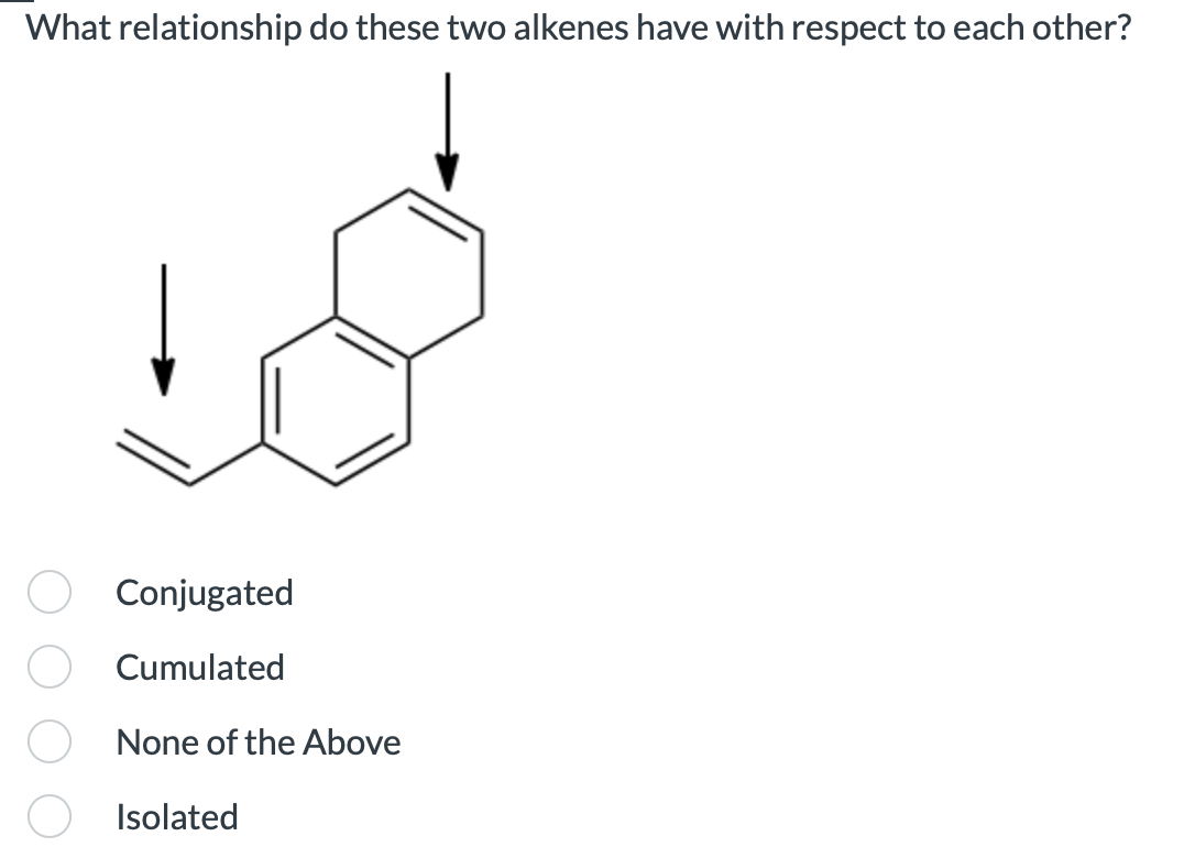 Solved What relationship do these two alkenes have with | Chegg.com