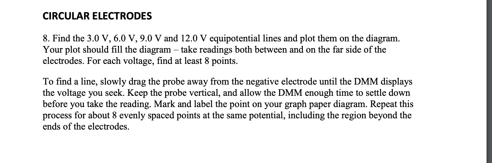 Solved PROCEDURE 1. Tack or pin the electrode sheet to a | Chegg.com