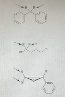 Solved Identify the indicated sets of protons as unrelated, | Chegg.com