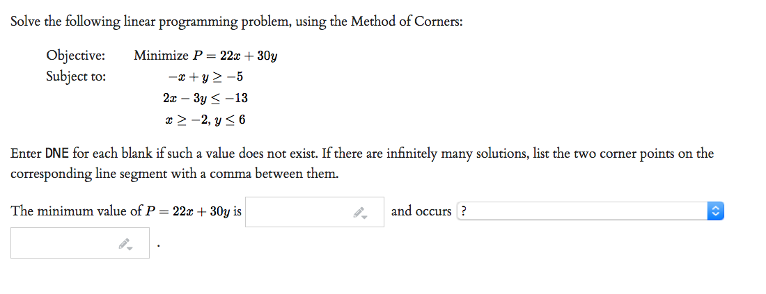 Solved Solve the following linear programming problem, using | Chegg.com