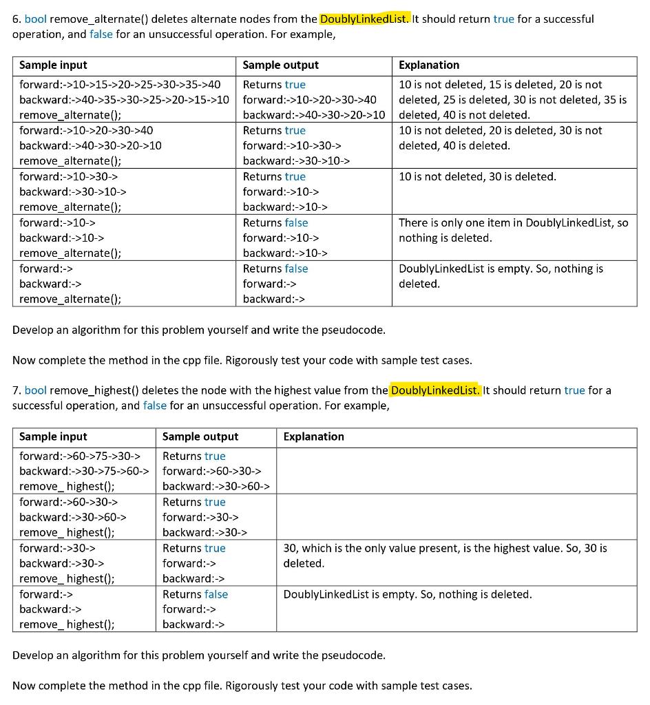 Solved 1 Doublylinkedlist Is The Destructor Method For 