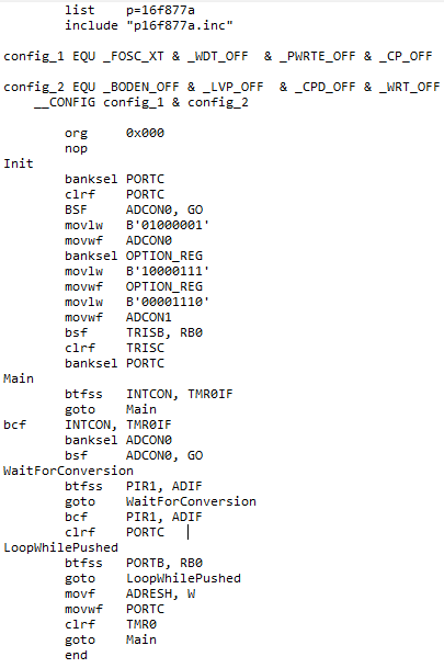 Solved Create a loop called incPORTC so that PORTC is | Chegg.com