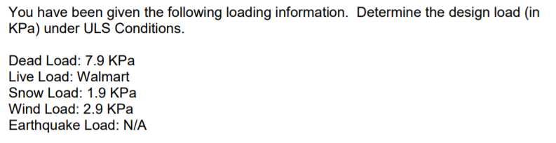 Solved You have been given the following loading | Chegg.com