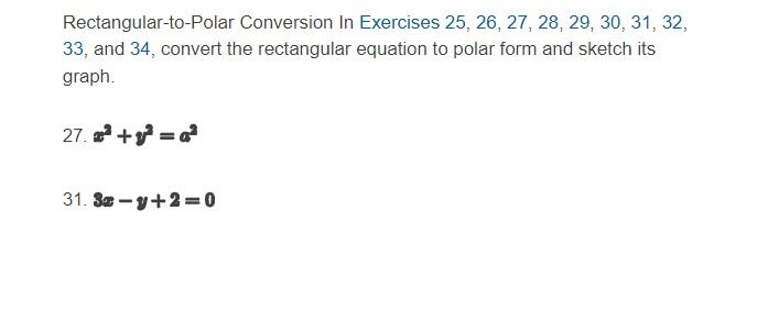 Solved Rectangular-to-Polar Conversion In Exercises 25, 26, | Chegg.com