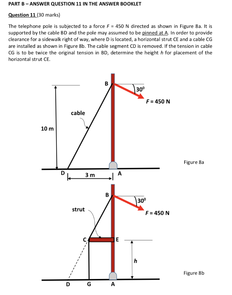 Solved PART B - ANSWER QUESTION 11 IN THE ANSWER BOOKLET | Chegg.com
