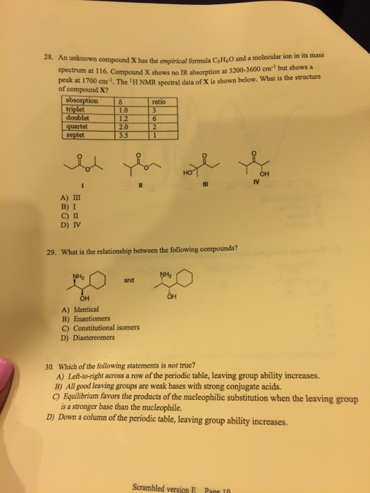 Solved 23. An unknown compound x has the molecular formula | Chegg.com Solved 23. An unknown compound x has the molecular formula | Chegg.com