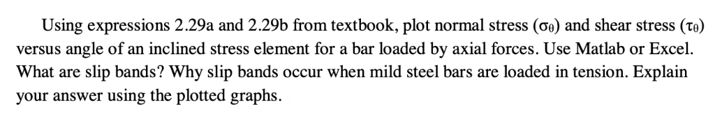 Solved Using expressions 2.29a and 2.29b from the textbook, | Chegg.com
