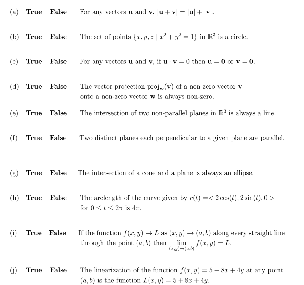 Solved All statements take place in three dimensional | Chegg.com