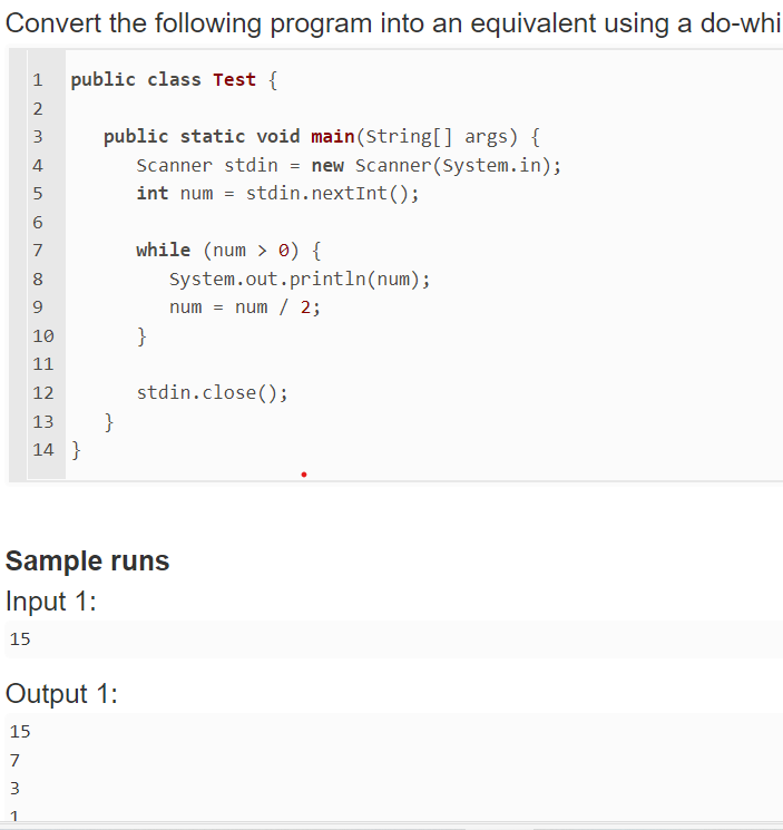 Solved Onvert The Following Program Into An Equivalent Using 