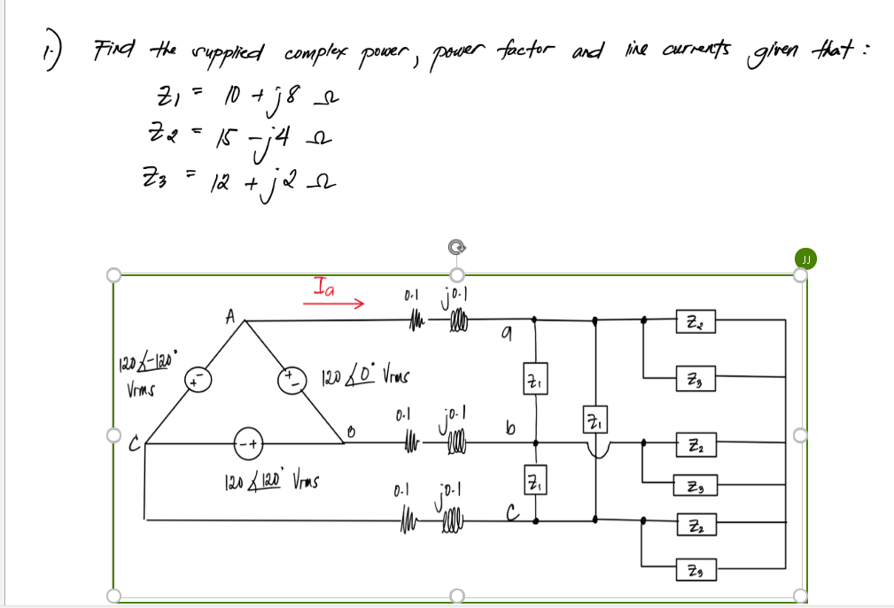 Solved 10+ Find the supplied complex power power factor and | Chegg.com