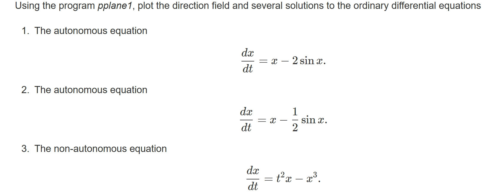 Solved Need a Matlab code that plots the direction field for | Chegg.com