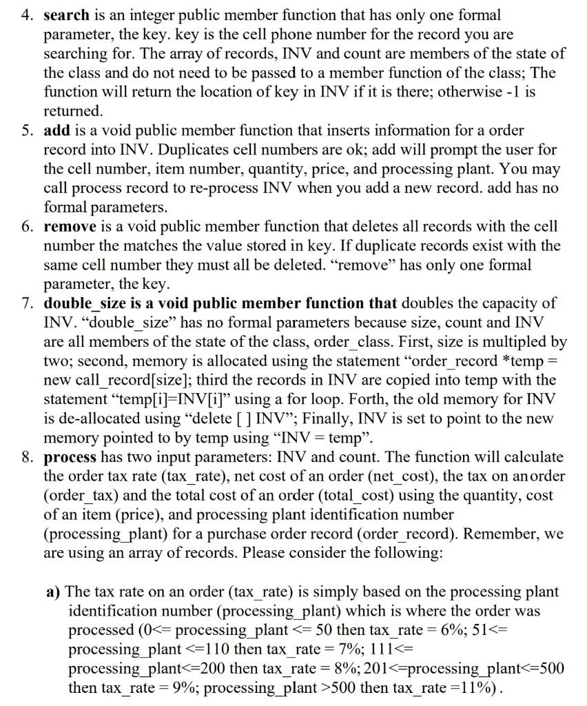 Solved 1. Develop and use an ADT's to define a class to | Chegg.com