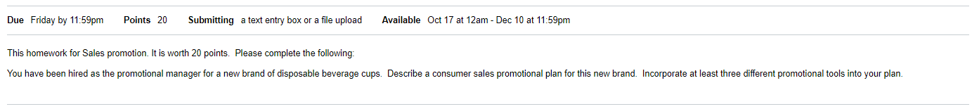 Solved Due Friday by 11:59pm Points 20 Submitting a text | Chegg.com