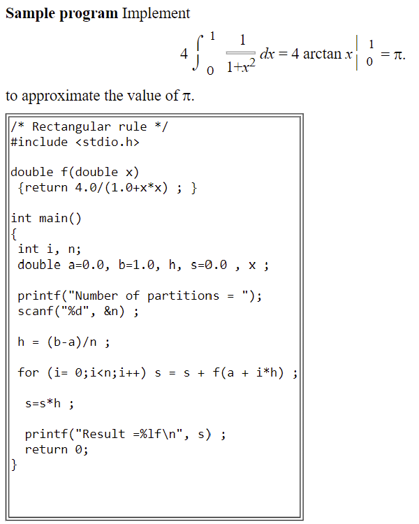Solved Need a C(putty) program that does the rectangular | Chegg.com