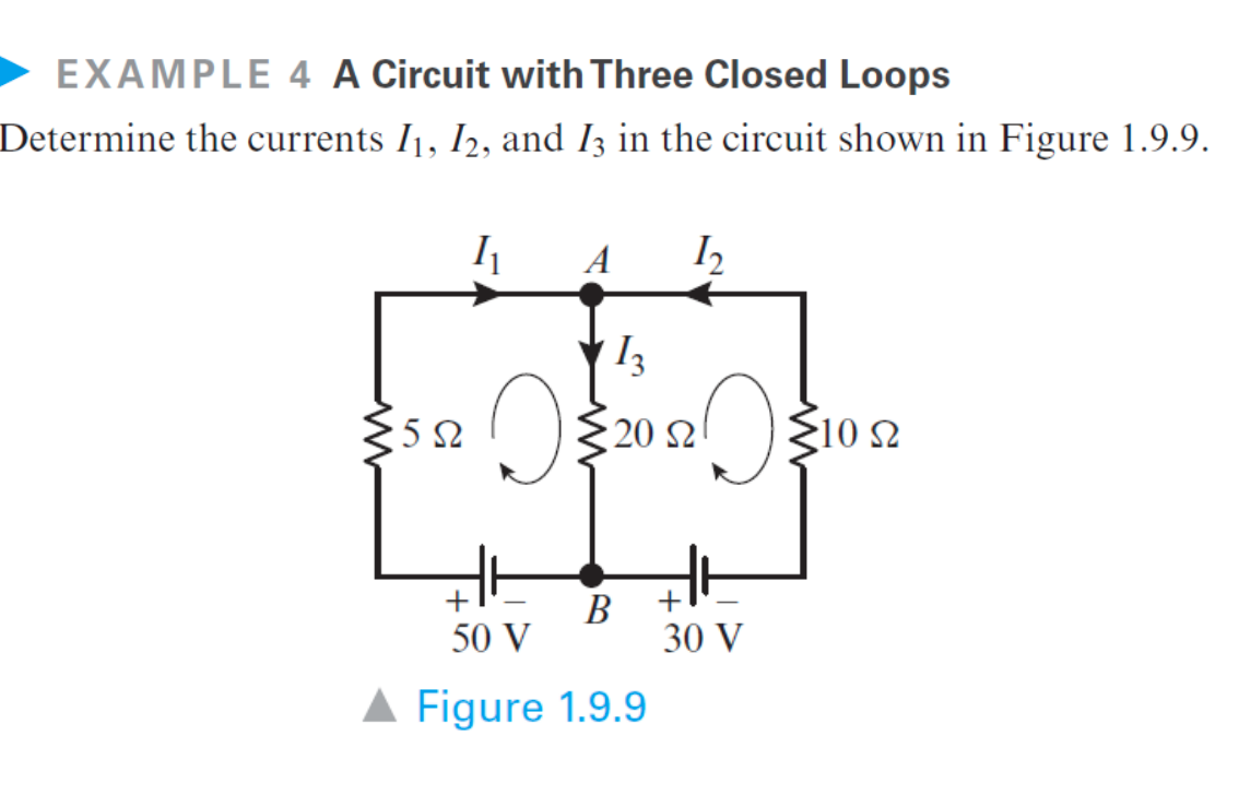 Solved EXAMPLE 4 A Circuit with Three Closed Loops Determine | Chegg.com
