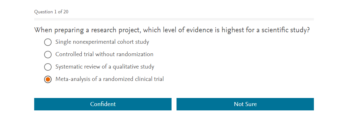 Solved Question 1 ﻿of 20When preparing a research project, | Chegg.com