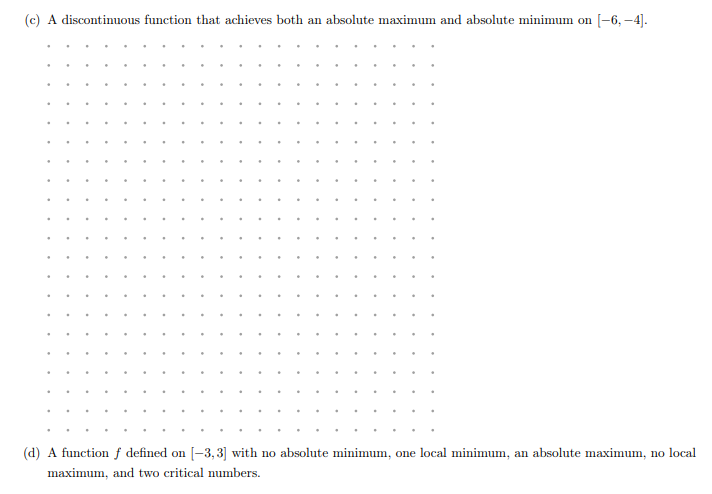 Solved 4. Give an example of each of the following. If no | Chegg.com