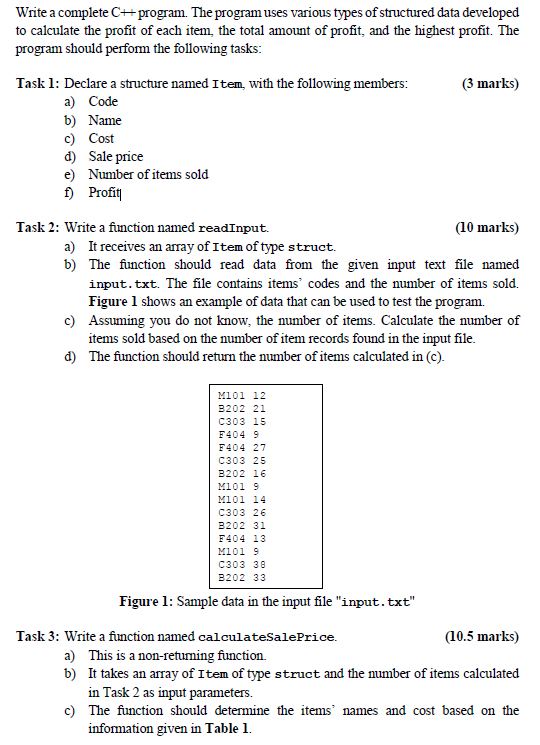 Solved Write a complete C++ program. The program uses | Chegg.com