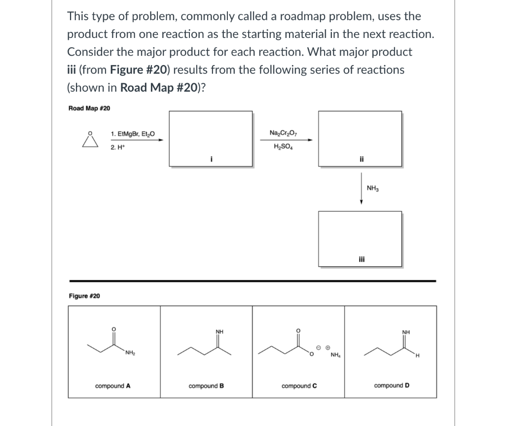 Solved This type of problem, commonly called a roadmap | Chegg.com