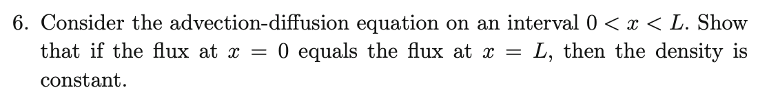 Solved [Advection-diffusion equation/Partial differential | Chegg.com