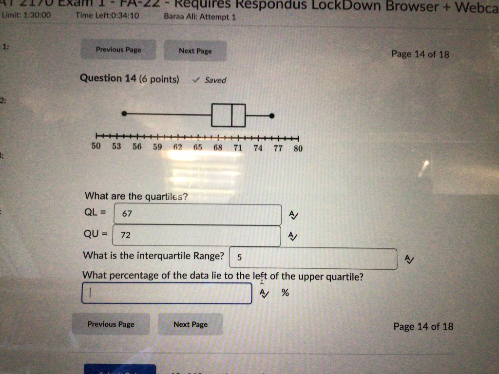 Solved Page 14 of 18 Question 14 (6 points) Saved What are | Chegg.com