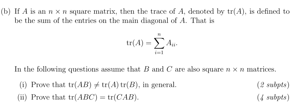 Solved (a) Prove the associative law for matrix | Chegg.com