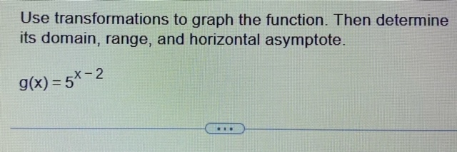 Solved Use transformations to graph the function. Then | Chegg.com