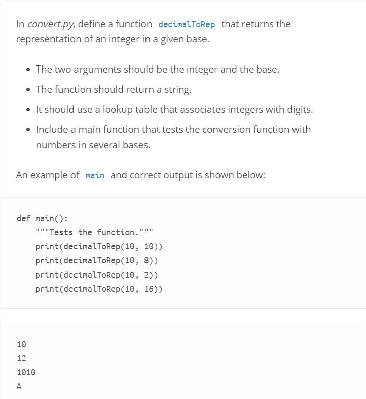(Solved) : Convertpy Define Function Decimaltorep Returns ... (Solved) : Convertpy Define Function Decimaltorep Returns ...