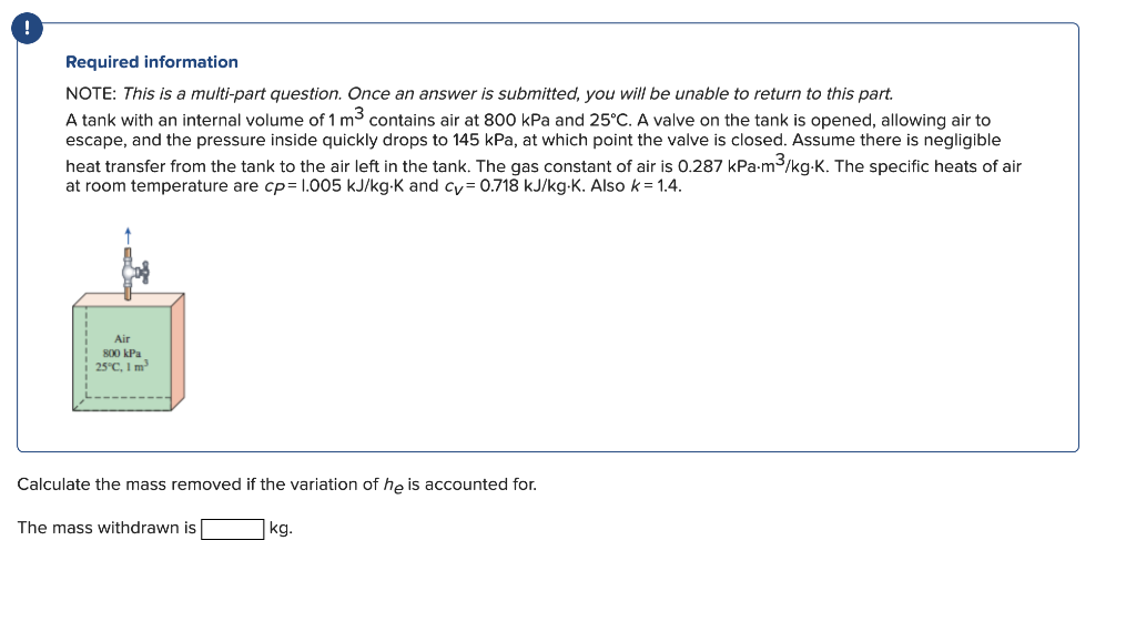 Solved Required information NOTE: This is a multi-part | Chegg.com