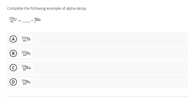 Solved Complete the following example of alpha | Chegg.com