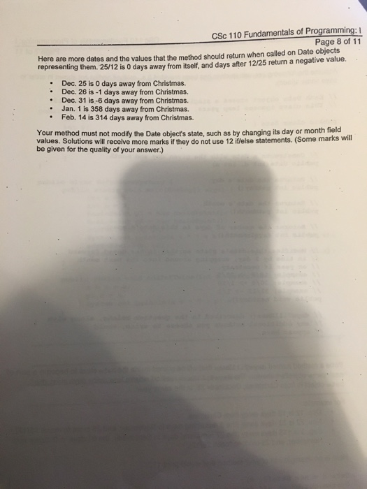 Solved CSc 110 Fundamentals of Programming:I Page 7 of 11 | Chegg.com