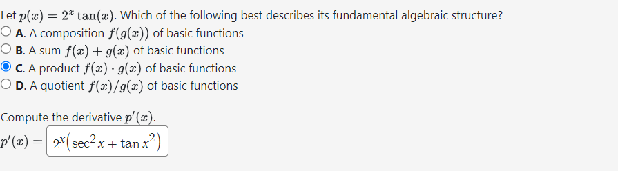 Solved Let f(x)=6sinx+2cosx7sinx. Then f′(x)= The equation | Chegg.com