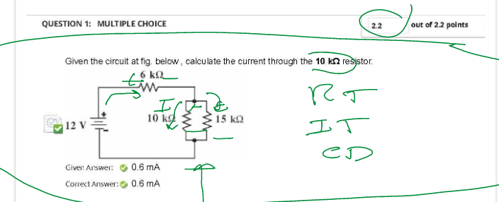 Solved Given the circuit at fig. below, calculate the | Chegg.com