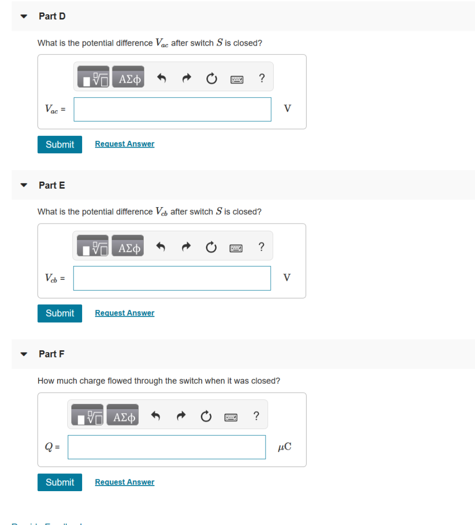 Solved Constants PartA The capacitors in the Figure | Chegg.com