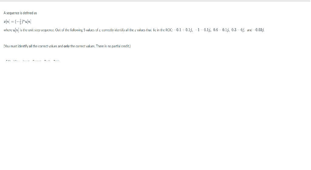 Solved A sequence is defined as x[n]=(−51)nu[n] where u[n] | Chegg.com