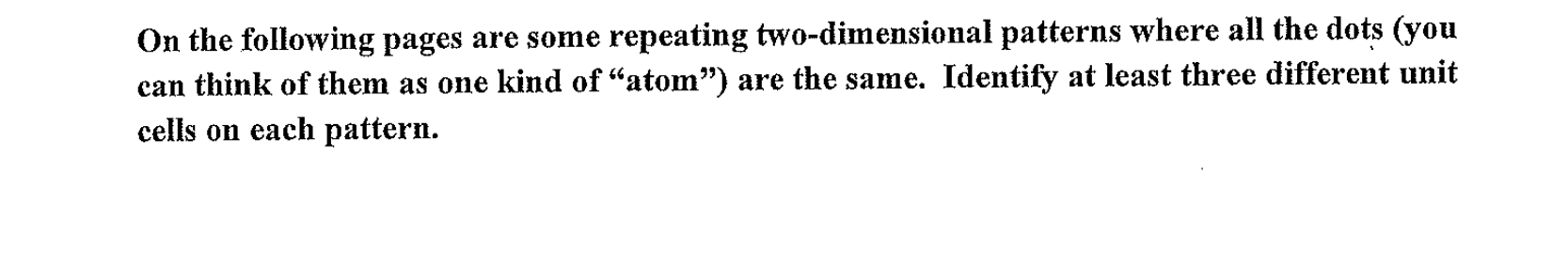 Solved On the following pages are some repeating | Chegg.com