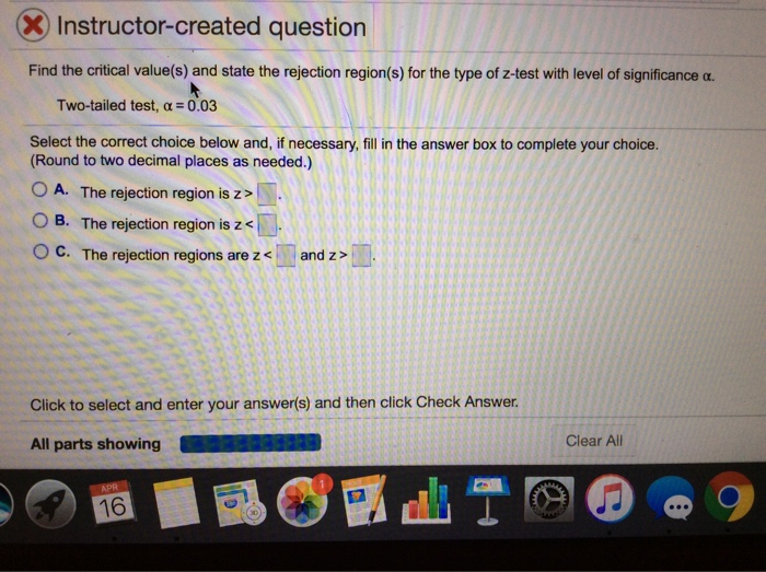 Solved Instructor-created question Find the critical | Chegg.com