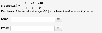 Solved (1 point) Let L be the linear operator in R defined | Chegg.com