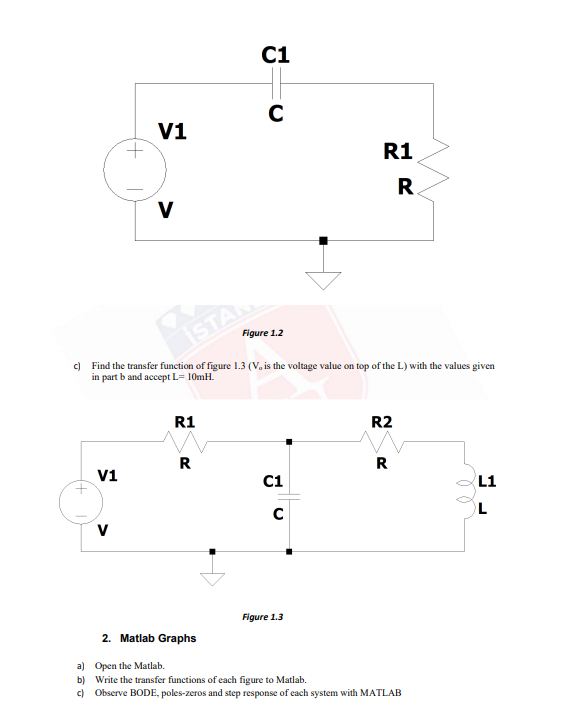 Solved TRANSFER FUNCTION OF THE ELECTRICAL CIRCUITS | Chegg.com