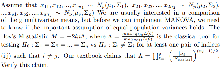Solved Can someone help solve this MANOVA questions. This is | Chegg.com