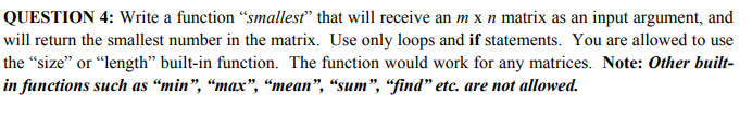 Solved QUESTION 3a: Write a function "classify” that will | Chegg.com