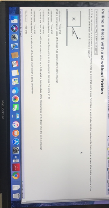 Solved Pulling a Block with and without Friction A 5 02 kg | Chegg.com