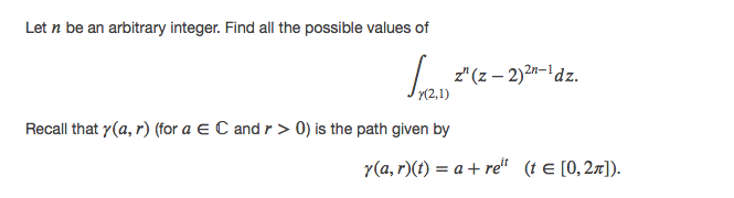 Solved Let n be an arbitrary integer. Find all the possible | Chegg.com
